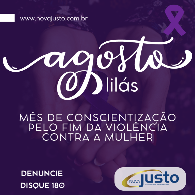 Nova Justo - AGOSTO LILÁS